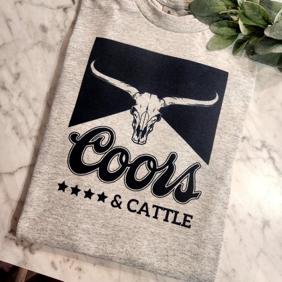 Gildan | Tops | Coors And Cattle Shirt Popular Western Cute Trending ...